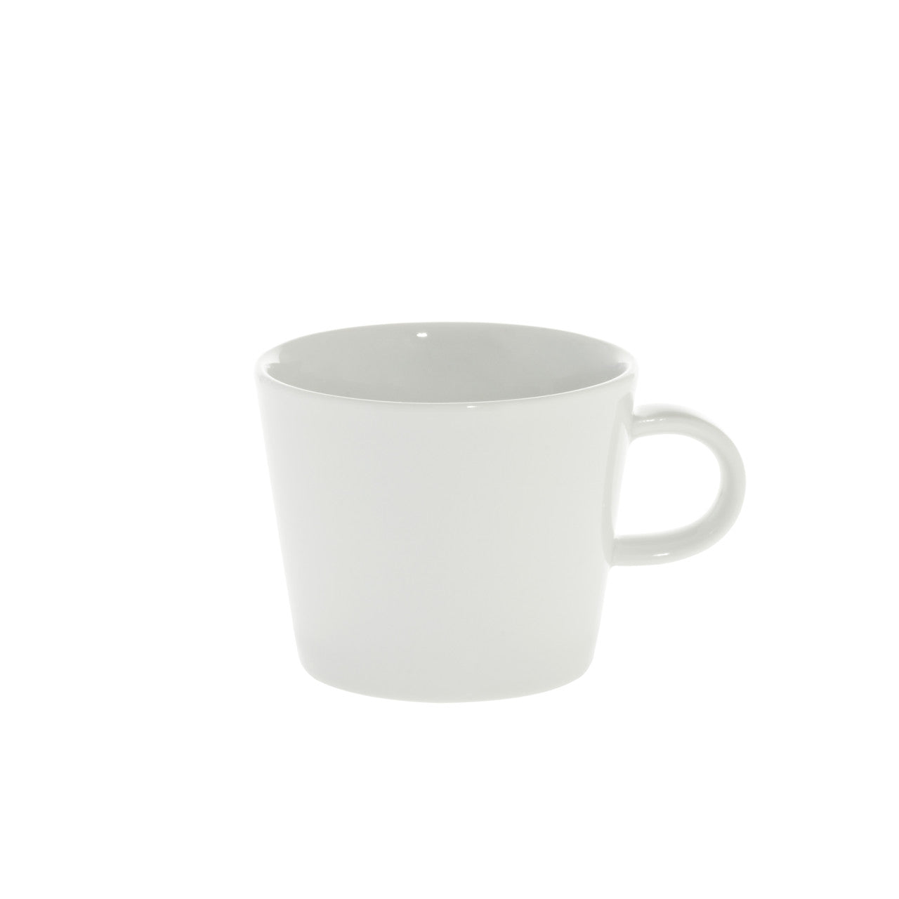 Teetasse Kakao Kaffeebecher mit Henkel weißes Porzellan 220ml